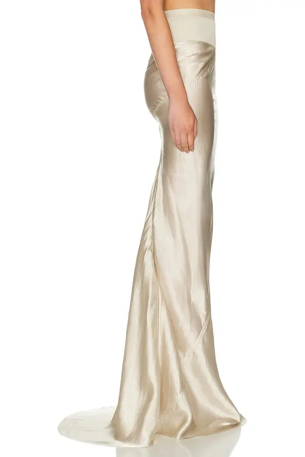 Rick Owens Slim Long Coda Skirt - Sand