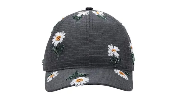 HONOR THE GIFT Flowers Beaded 6 Panel Cap - Black