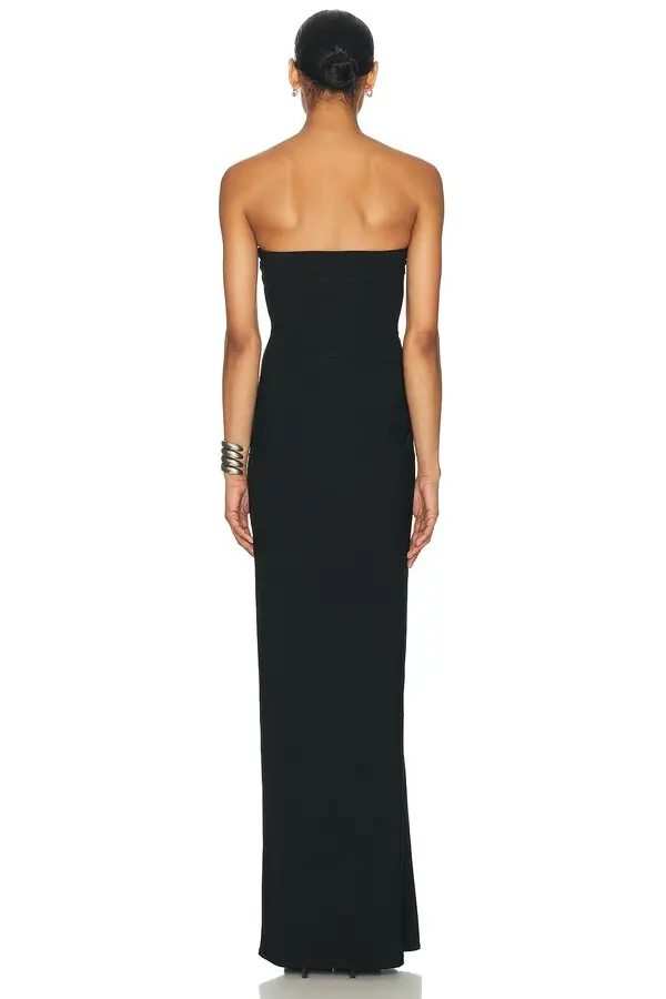 GRACE LING Relic Charms Strapless Maxi Dress - Black