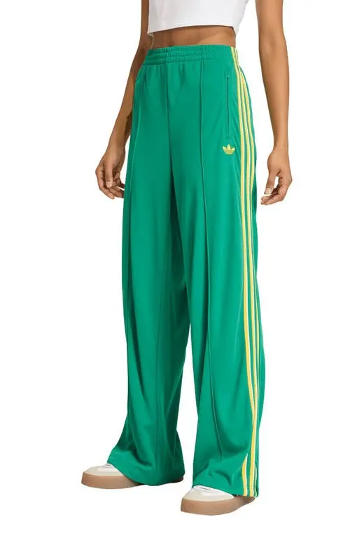 Adidas Firebird Recycled Polyester Track Pants - Bright Green
