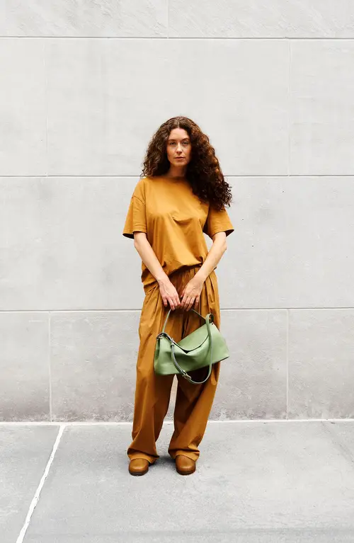 TUSK Ani Satchel In Italian Pebble Grain Leather