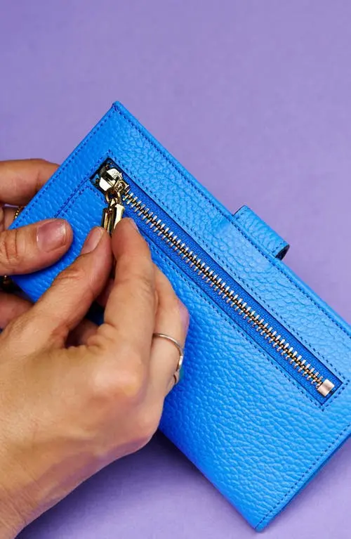 TUSK Ascot Long Slim Wallet - Azure