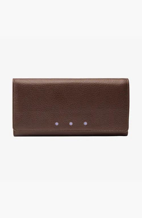 TUSK Ascot Flap Over Wallet - Espresso