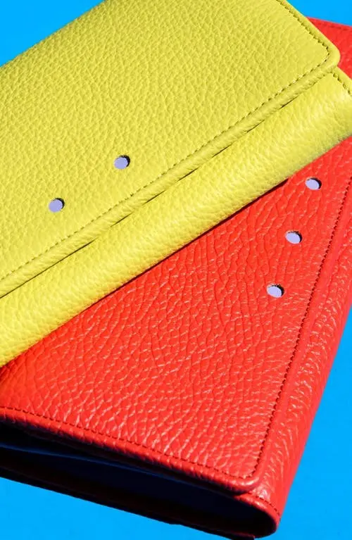 TUSK Ascot Flap Over Wallet - Orange