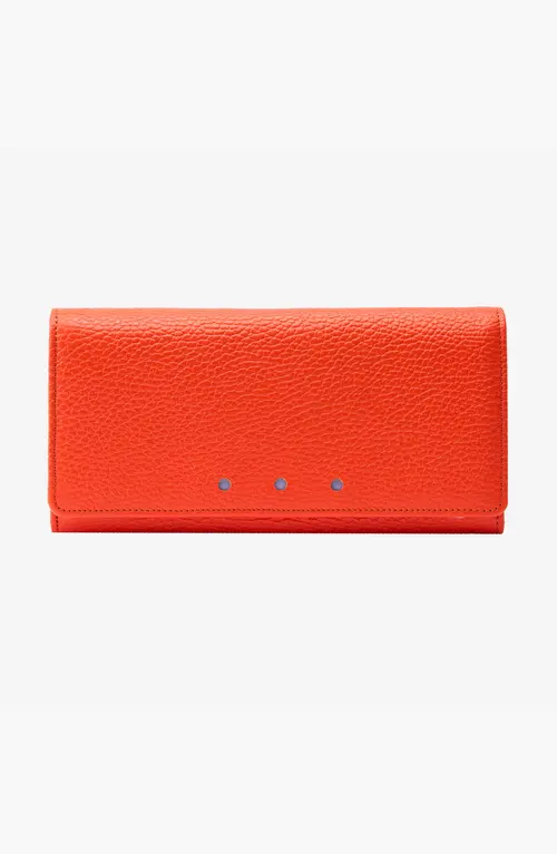 TUSK Ascot Flap Over Wallet - Orange