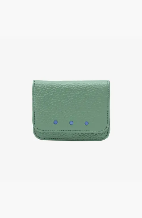 TUSK Ascot Flapover Card Case - Sage