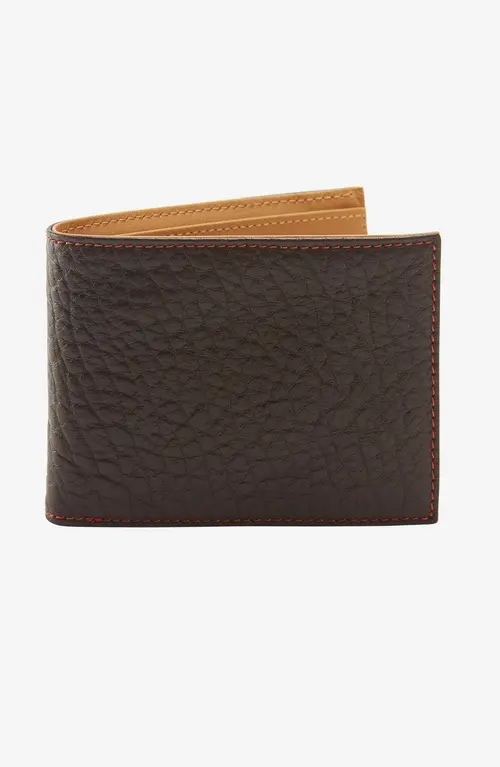 TUSK Amsterdam Compact Billfold Wallet - Chocolate