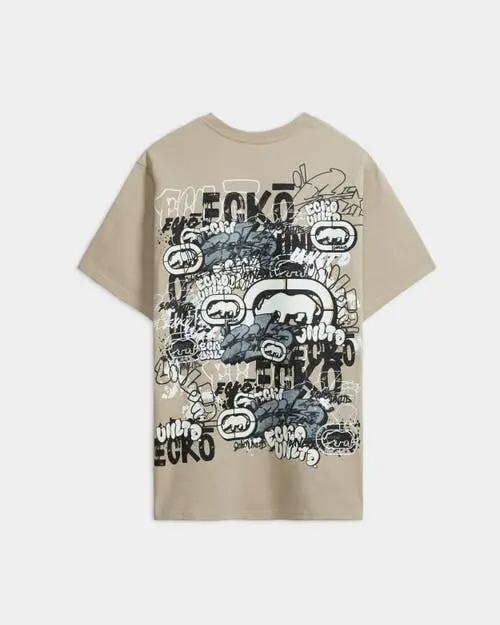 ECKO Graffiti Across The City Tee - Beige