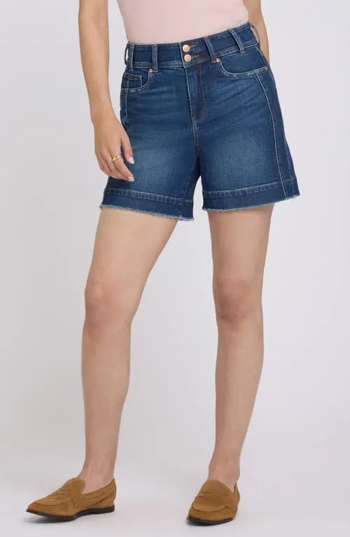 NYDJ Berkyn Relaxed Fit Raw Hem Denim Shorts - Sunset Villa