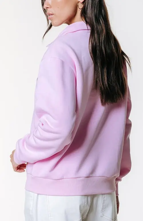 COLOURFUL REBEL Logo Embroidered Zip Sweatshirt