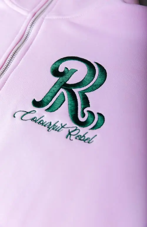 COLOURFUL REBEL Logo Embroidered Zip Sweatshirt