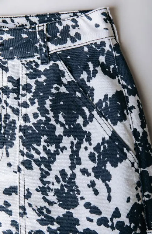 COLOURFUL REBEL Tinsley Cow Denim Worker Pant
