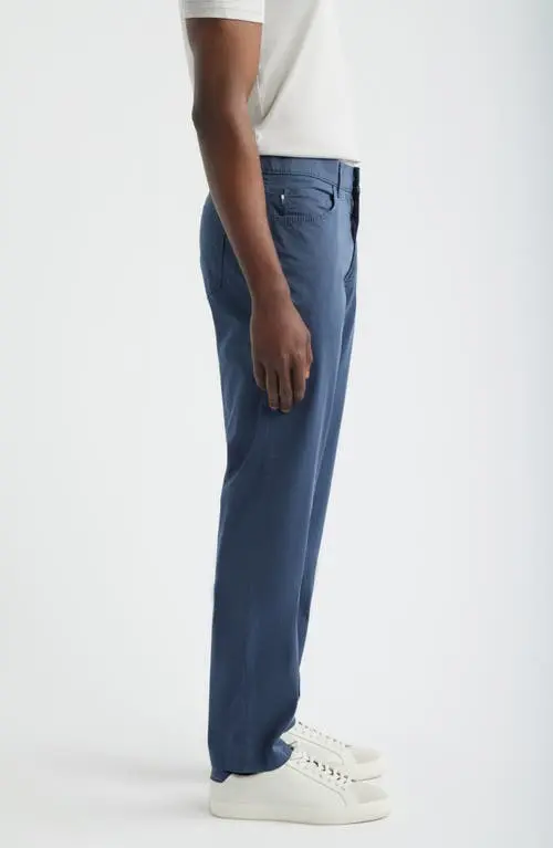 BRAX Cadiz Ultralight Straight Leg Stretch Cotton Pants - Monochrome