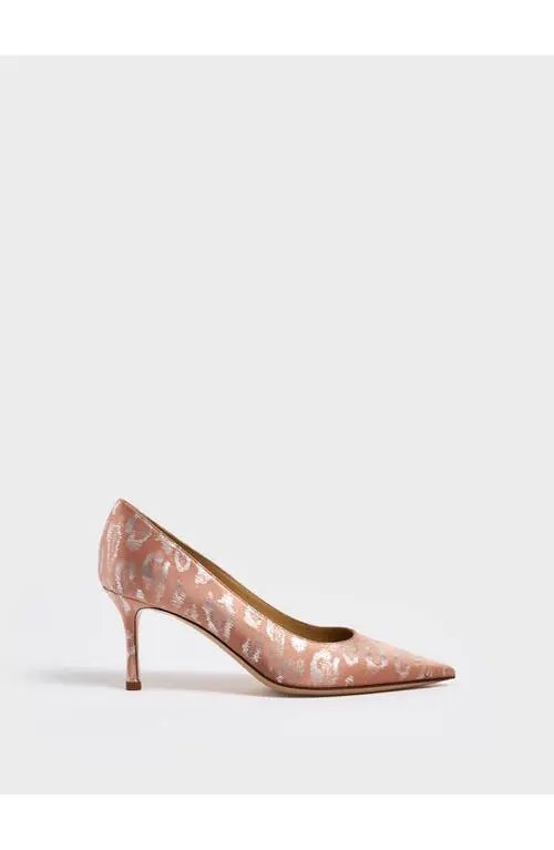 Marion Parke Classic Pump 70 | Silk - Blush Leopard