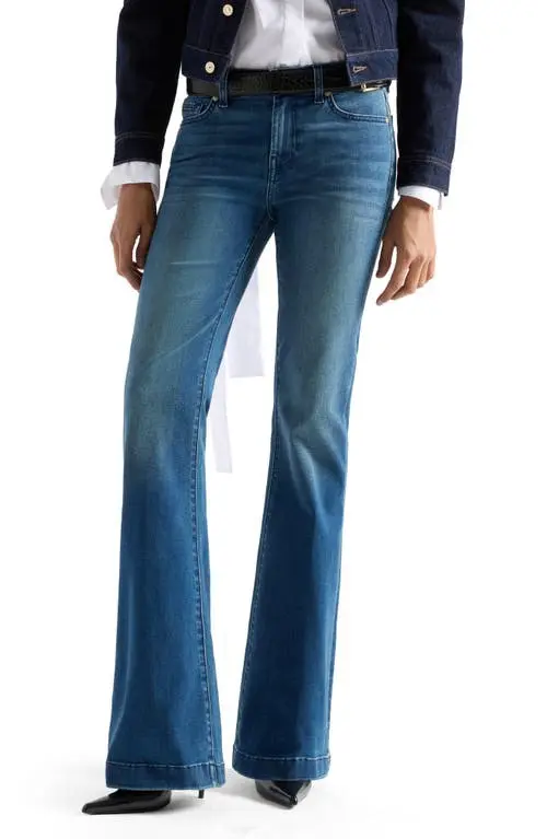 7 For All Mankind Dojo Flare Leg Jeans - Gale