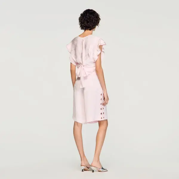 Sandro Floral Jacquard Bermuda Shorts