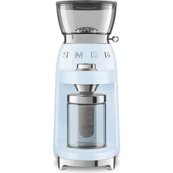 SMEG 50s Retro Style Espresso Grinder - Pastel Blue