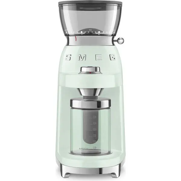 SMEG 50s Retro Style Espresso Grinder - Pastel Green