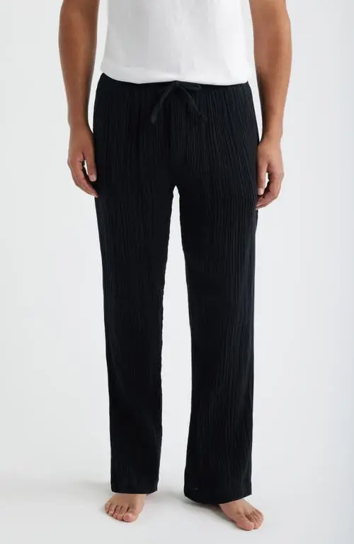 Majestic International Seaside Cotton Crepe Lounge Pants - Black