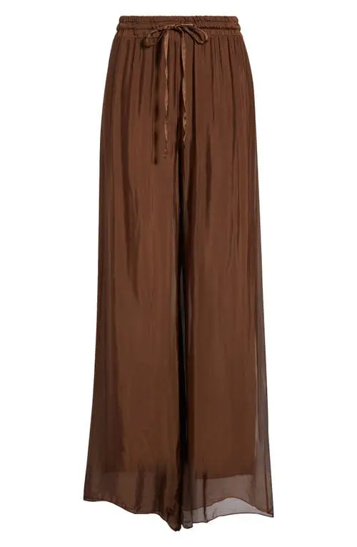 Deluc Strada Wide Leg Drawstring Pants - Chocolate