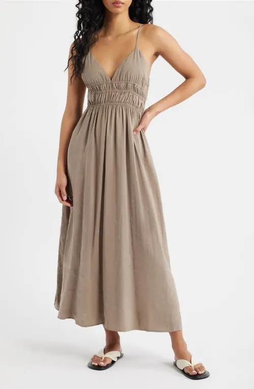 Deluc Leros Strappy Maxi Dress - Vison