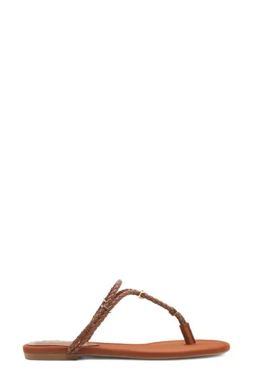 Schutz Cordelia Braided Strap Sandal - Cognac