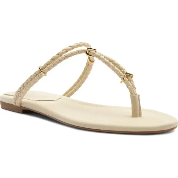 Schutz Cordelia Braided Strap Sandal - Egg Shell