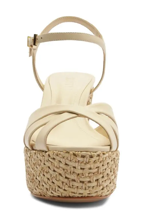 Schutz Keefa Ankle Strap Sandal - Egg Shell