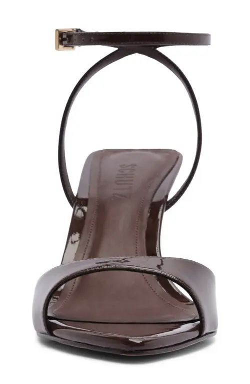 Schutz Elodie Ankle Strap Sandal - Root Brown