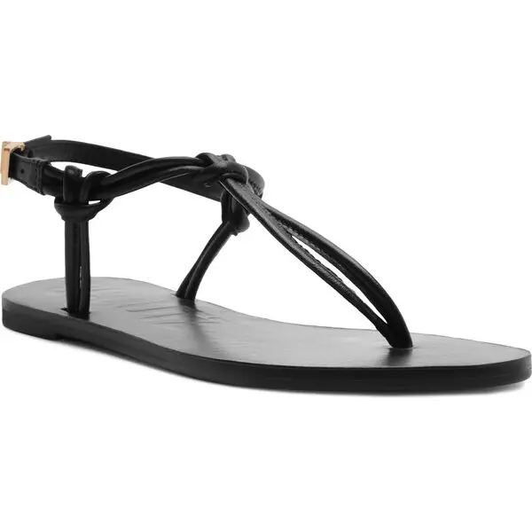 Schutz Nina Ankle Strap Sandal - Black