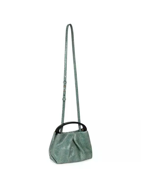 Dries Van Noten Snakeskin-printed Tote Bag - Green