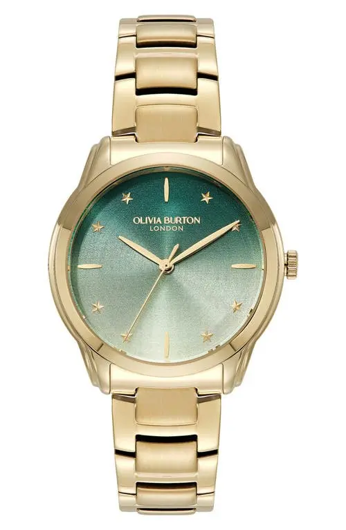 OLIVIA BURTON Color Wave Bracelet Watch - Gold