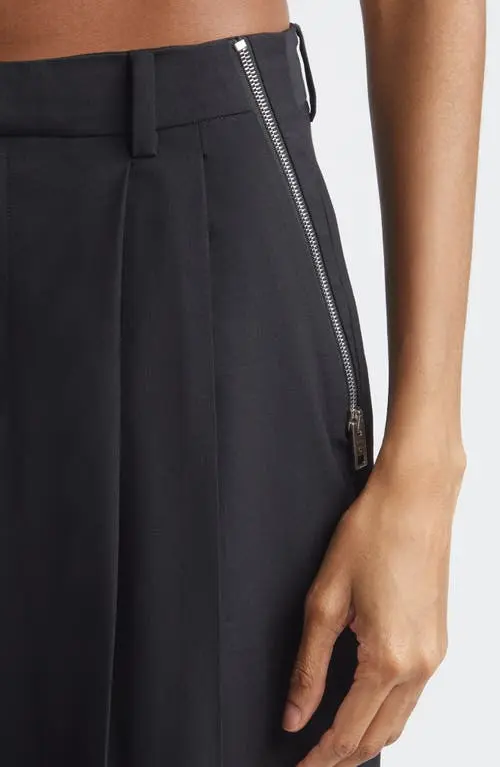 Alexander Wang Stretch Wool Blend Tailored Pants - Black