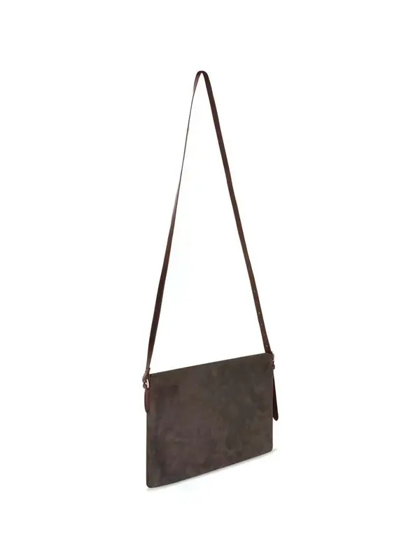 Dries Van Noten Suede Cross Body Bag - Brown