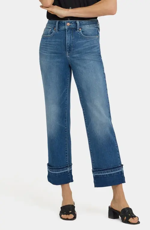 NYDJ Bailey High Waist Ankle Relaxed Straight Leg Jeans - Sun Soak