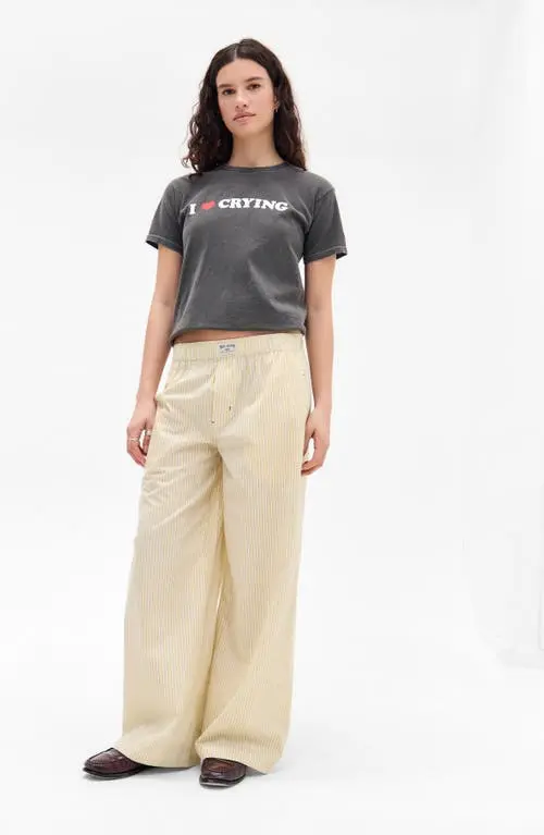 BDG URBAN OUTFITTERS Stripe Cotton Straight Leg Pants