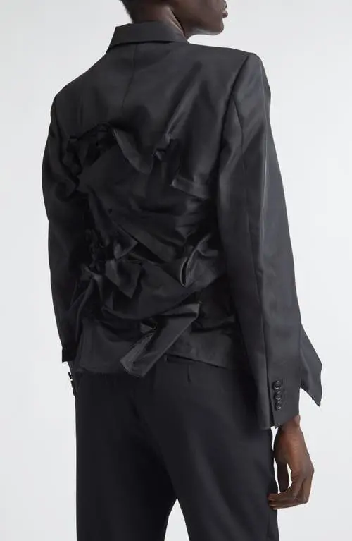 Comme Des Garçons Asymmetric Gabardine Blazer