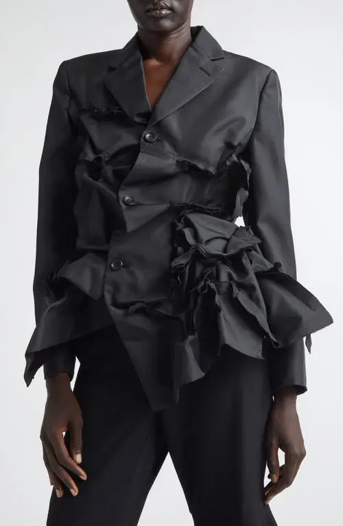 Comme Des Garçons Asymmetric Gabardine Blazer