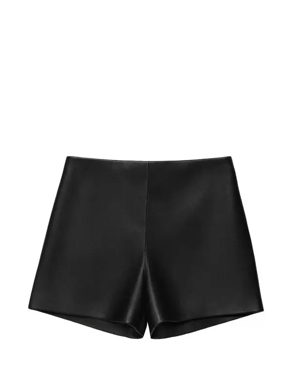 John Richmond Chain-detail Leather Shorts