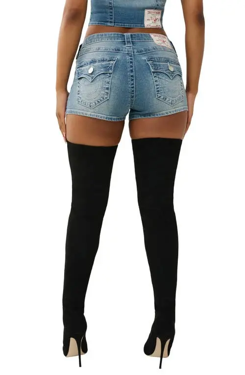 True Religion Patch Pocket Denim Shorts