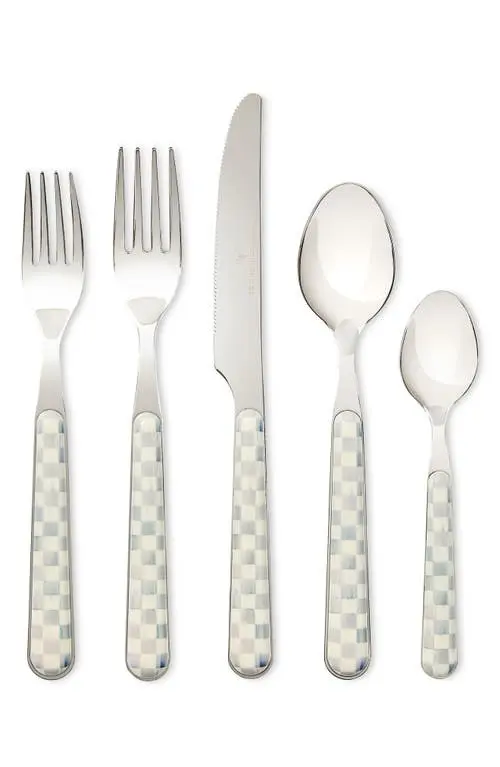MACKENZIE-CHILDS Check Bistro 5-piece Place Setting - Sterling