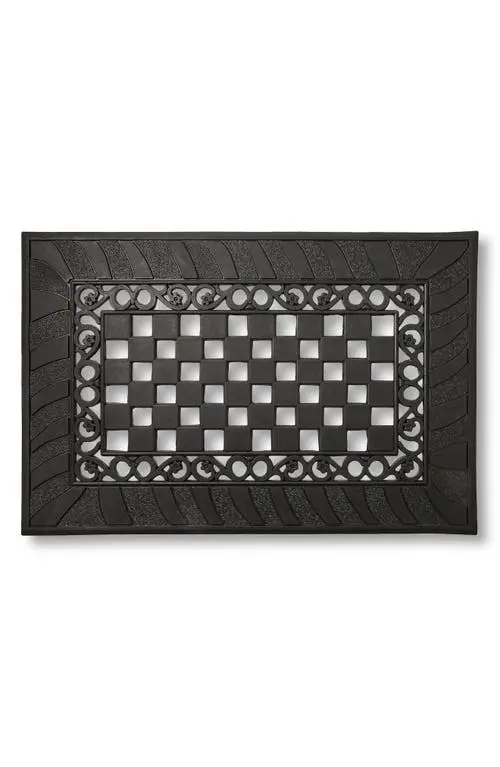 MACKENZIE-CHILDS Classic Check Rubber Entrance Mat - Black