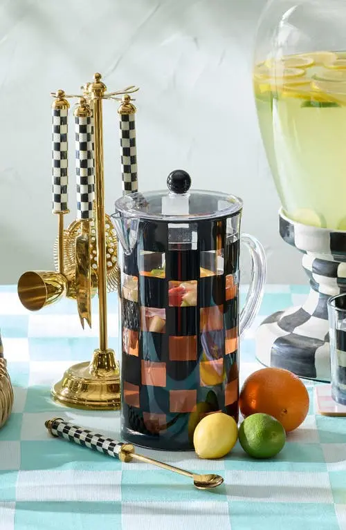 MACKENZIE-CHILDS Check Acrylic Pitcher