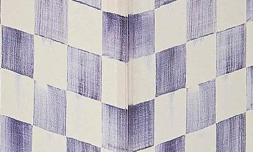MACKENZIE-CHILDS Check Glass Soap Pump - Violet