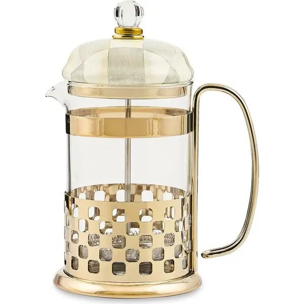 MACKENZIE-CHILDS Check French Press - Sterling