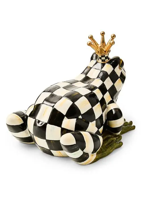 MACKENZIE-CHILDS Courtly Check Frog Hide-a-key