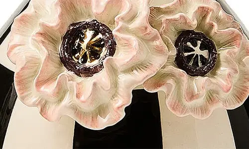 MACKENZIE-CHILDS Blush Poppy Check Vase