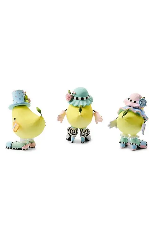 MACKENZIE-CHILDS Patience Brewster Set Of 3 Chick Figurines