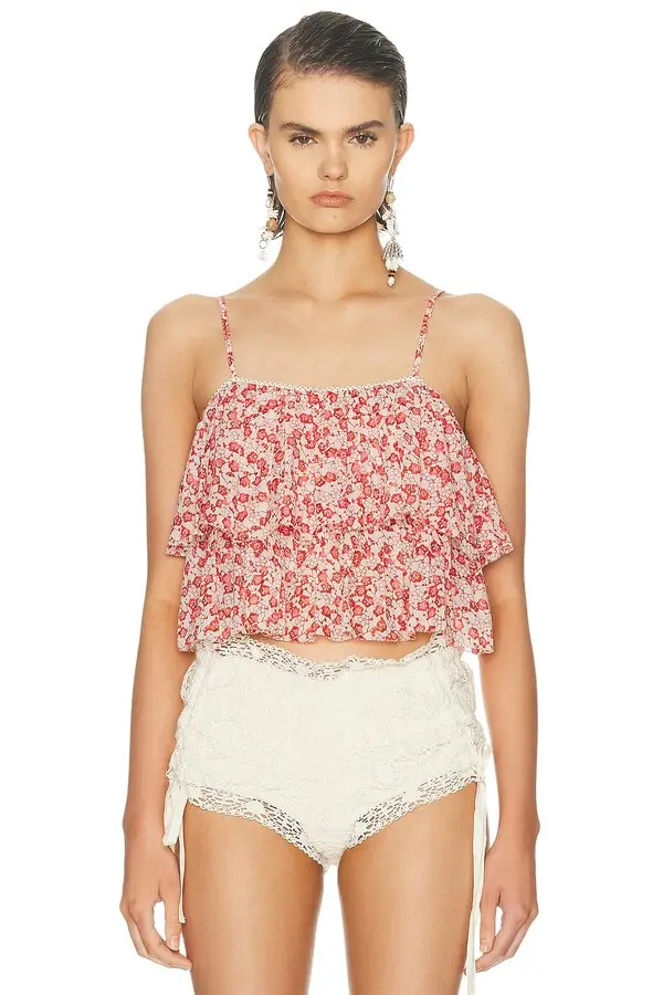 Isabel Marant Erisa Top - Red