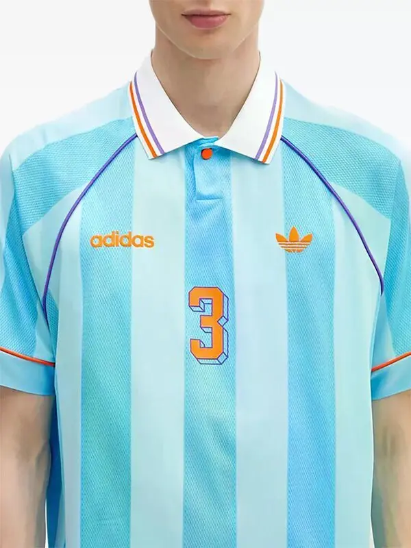 Adidas Striped Polo Shirt